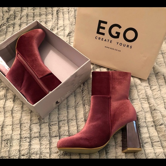 EGO | Shoes | Ego Velvet Booties | Poshmark